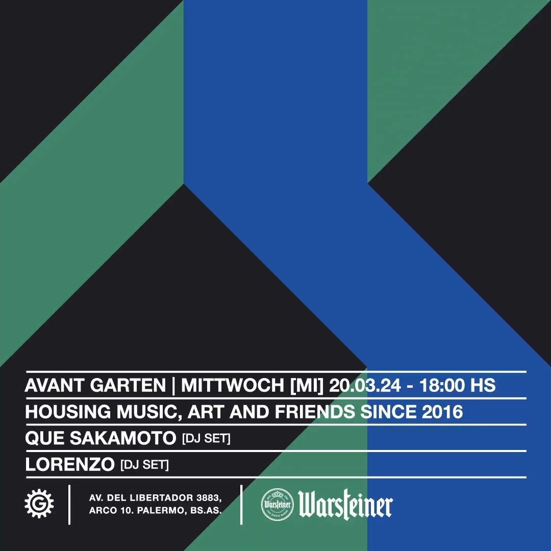 Mittwoch: Que Sakamoto, Lorenzo at Avant Garten, Buenos Aires