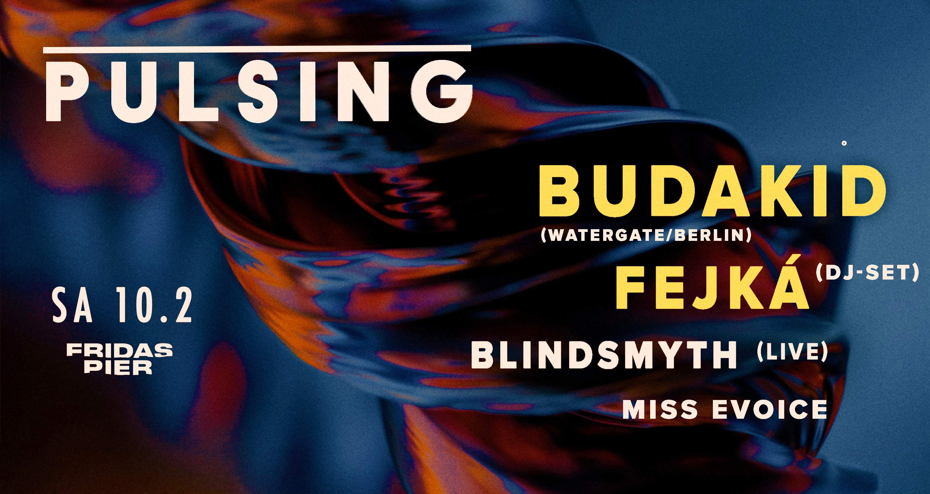 PULSING PRES. Budakid (WATERGATE/BERLIN), Fejká (DJ SET), Blindsmyth ...