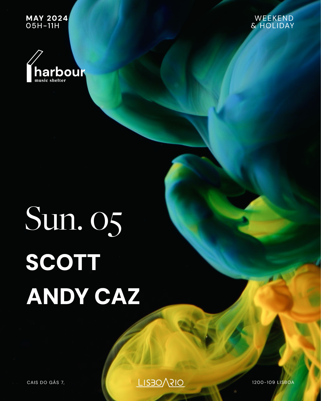 Harbour // Scott + Andy Caz at Harbour Music Shelter, Lisbon