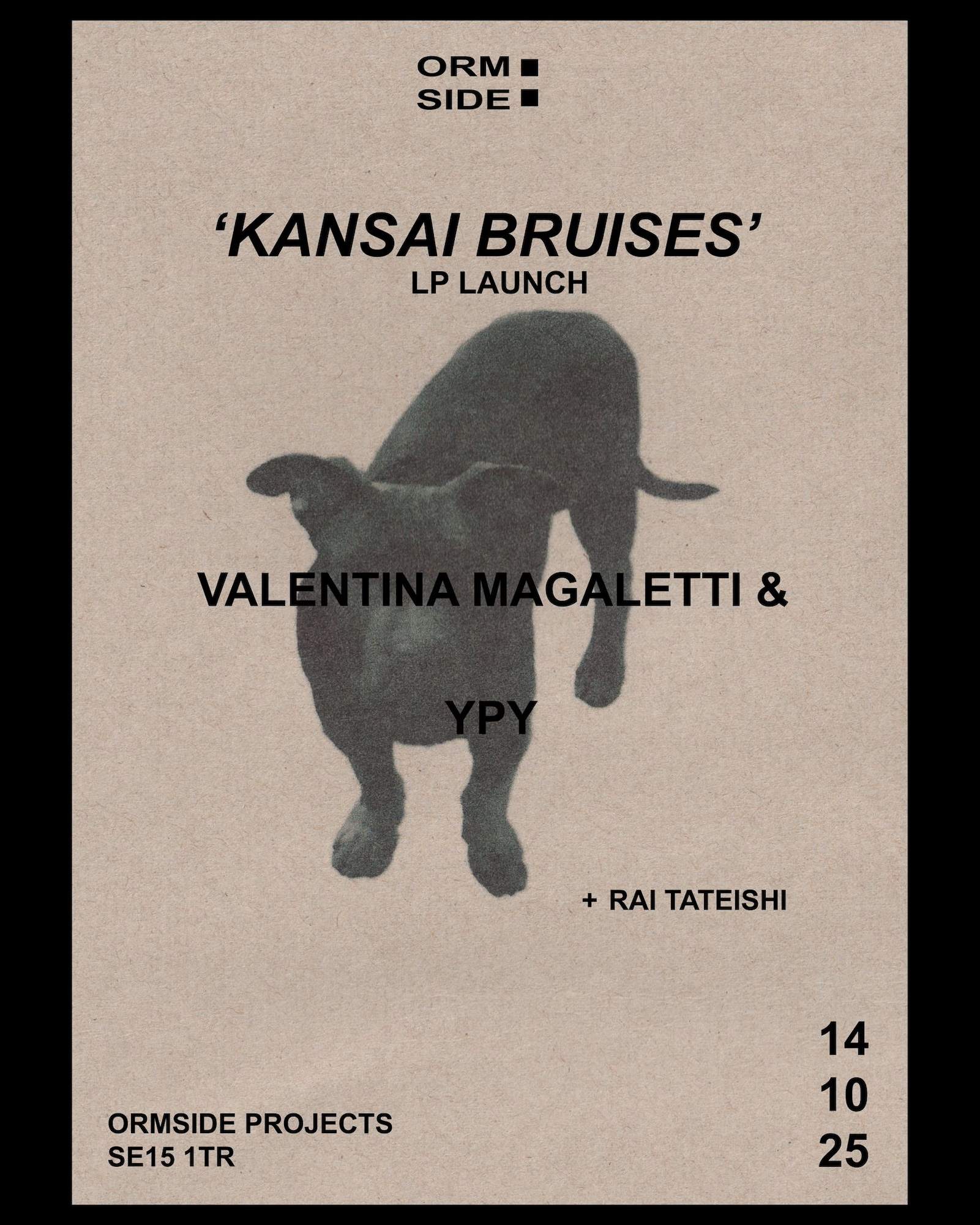 ORMSIDE presents: Valentina Magaletti & YPY – Kansai Bruises at Ormside ...