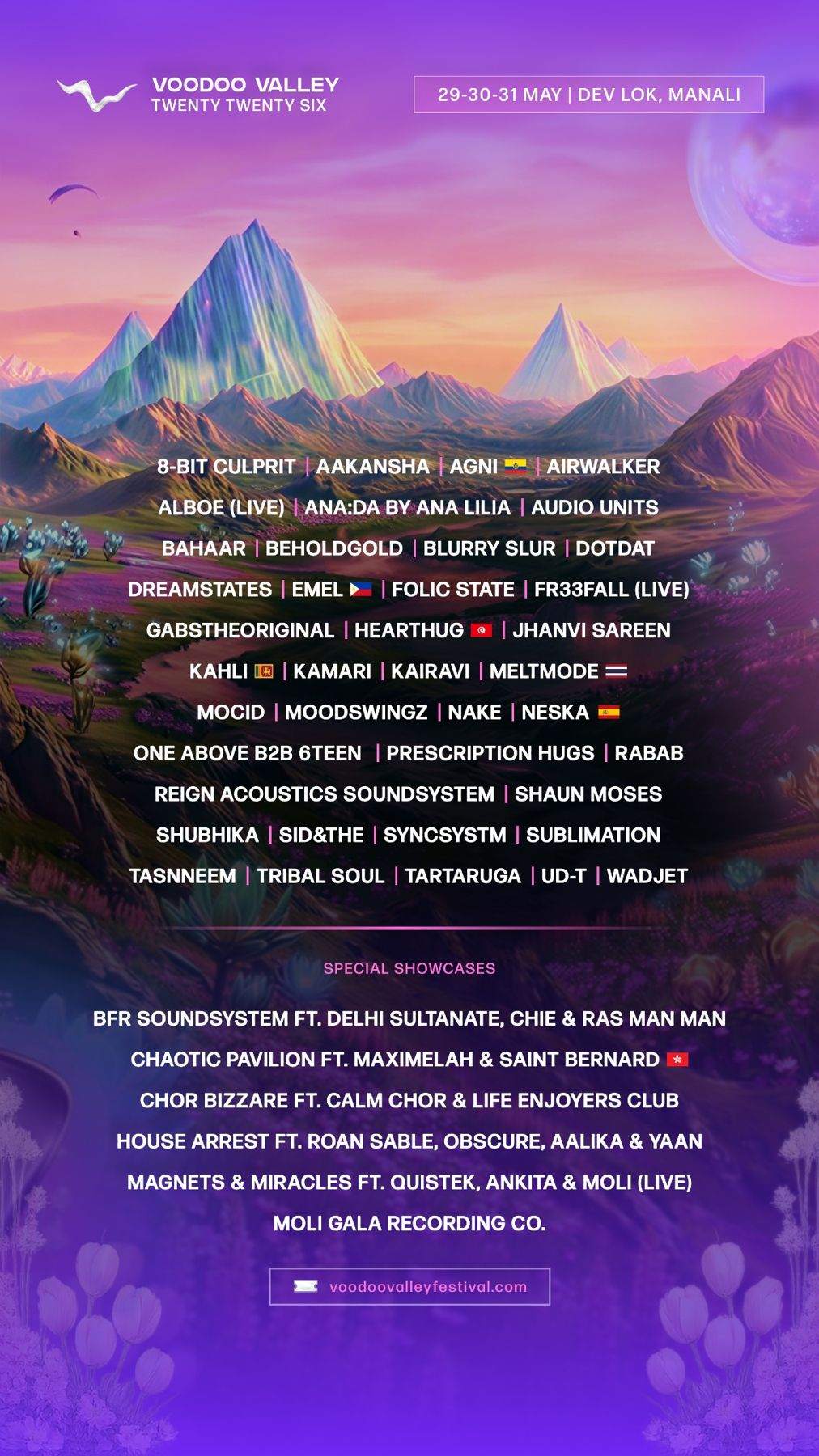 Voodoo Valley 2026 at Dev Lok, Other regions