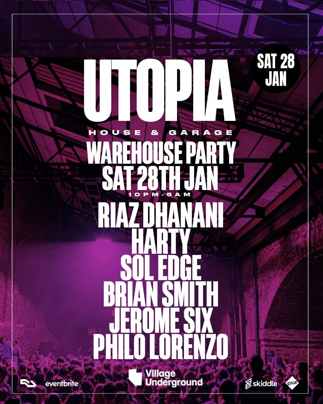 UTOPIA: Warehouse Party at Village Underground, London