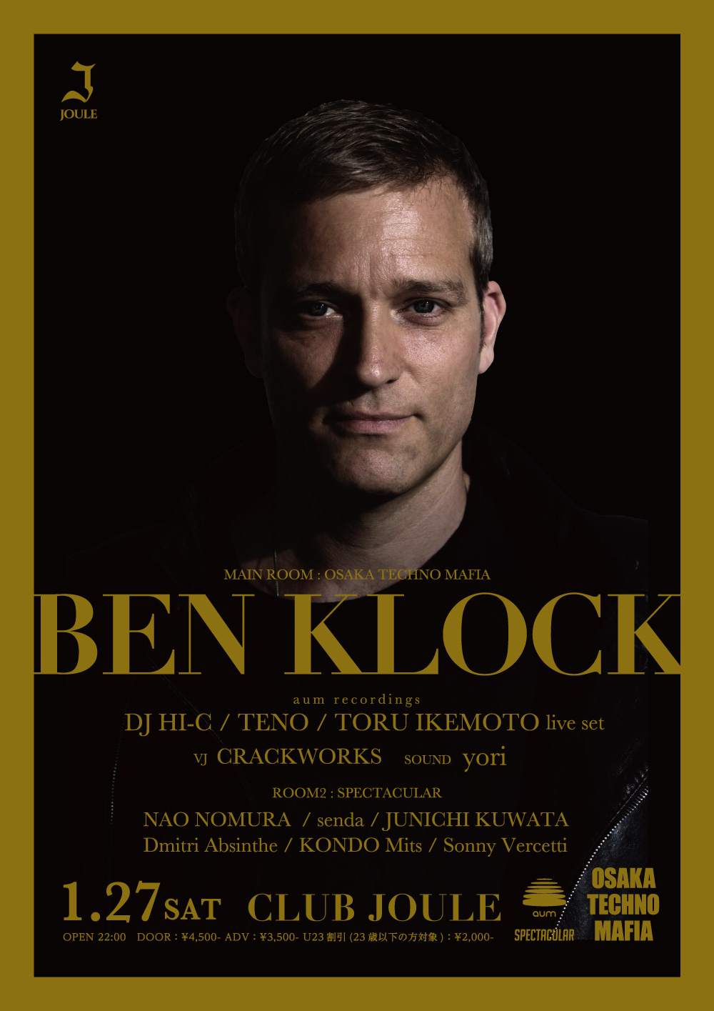 OSAKA TECHNO MAFIA -Ben Klock- at Joule, Osaka