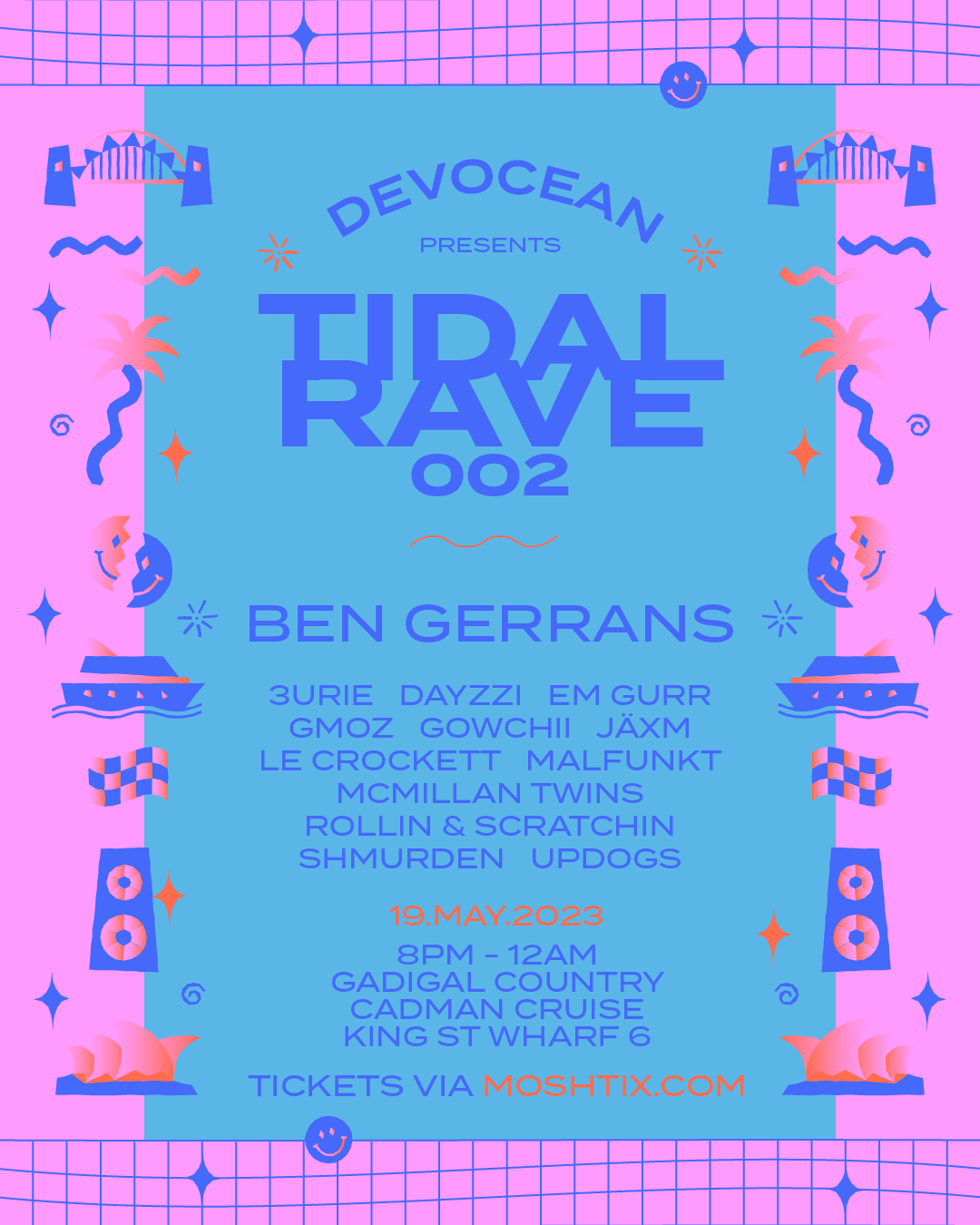 TIDAL RAVE 002 feat. Ben Gerrans & Special Guests at Cadman Cruises, Sydney