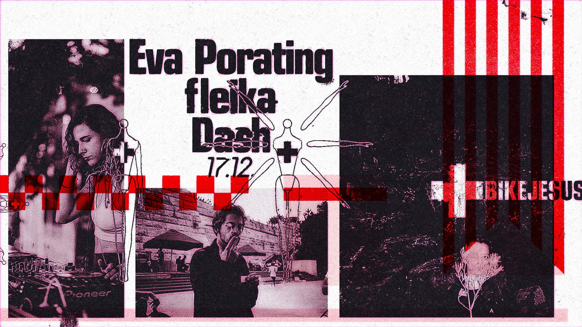 Eva Porating, fleika & Dash at Bike Jesus, Prague