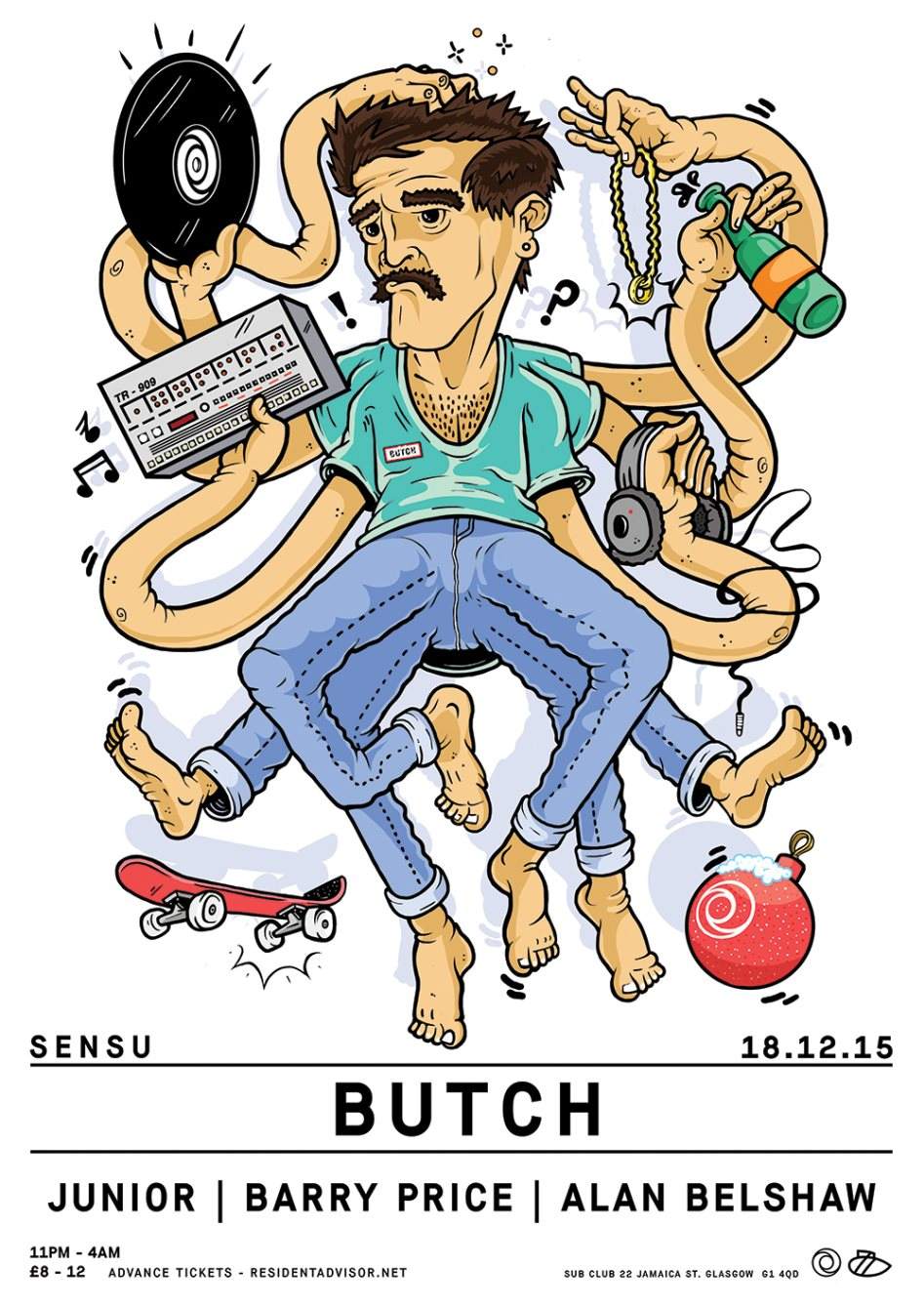 Sensu // Butch // Barry Price, Junior and Alan Belshaw bei Sub Club ...