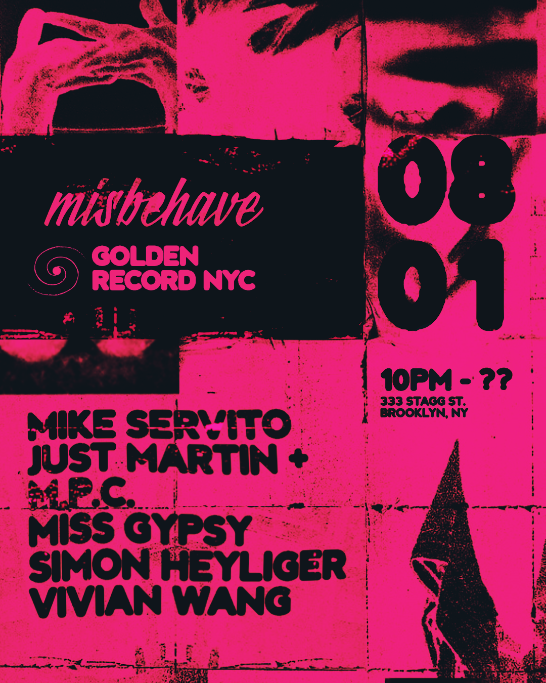 Misbehave x Golden Record NYC presents: Mike Servito at TBA - 333 stagg ...