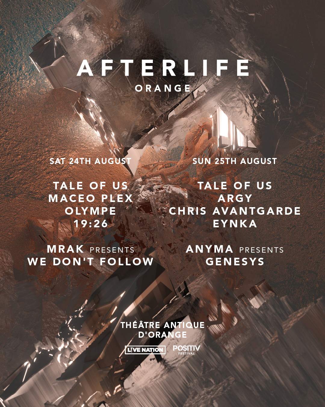 Afterlife Orange 2024 at le Théâtre Antique d'Orange, South East