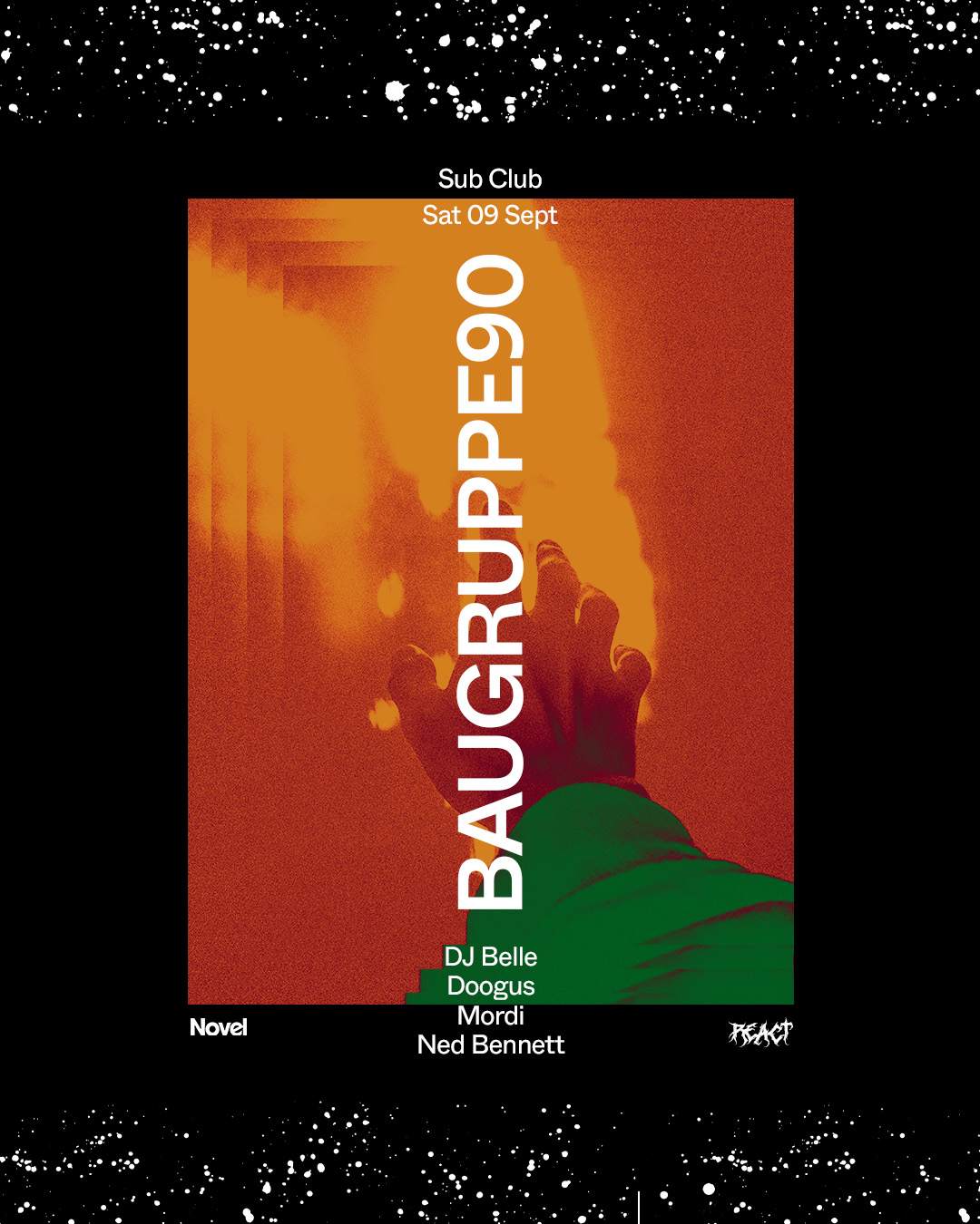REACT with BAUGRUPPE90 at Sub Club Melbourne, Melbourne