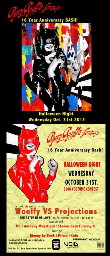 Green Gorilla Halloween Anniversary Feat. Woolfy vs Projections at ...