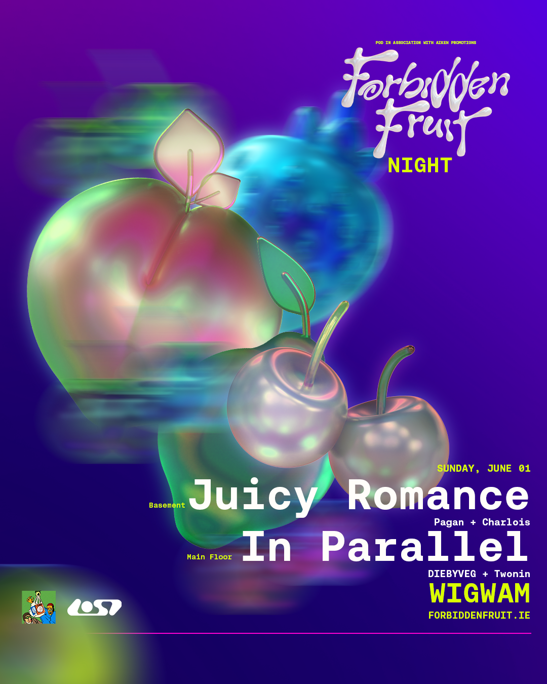 Forbidden Fruit x LOST x The Lounge: with Juicy Romance & IN PARALLEL at Wigwam, Dublin
