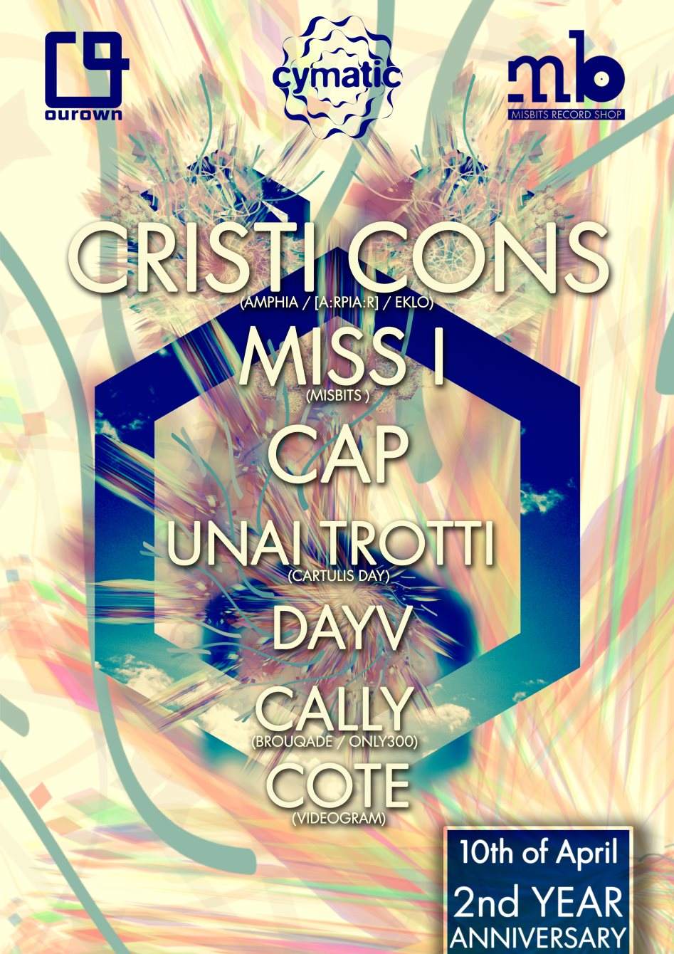 Cymatic 2nd Anniversary with Cristi Cons / Miss I / Cap / Unai Trotti ...