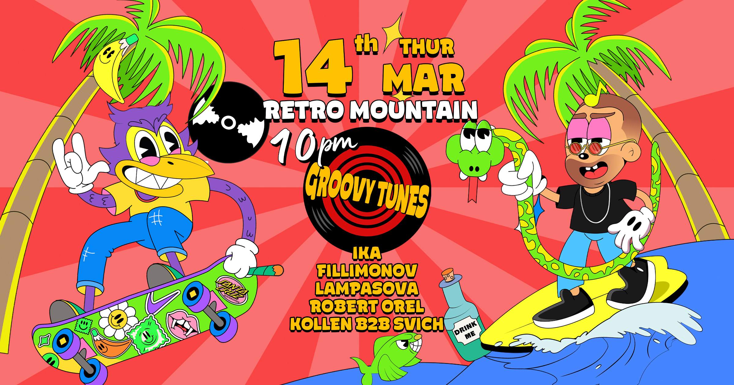 Groovy Tunes at Retro Mountain Koh Phangan, Thailand