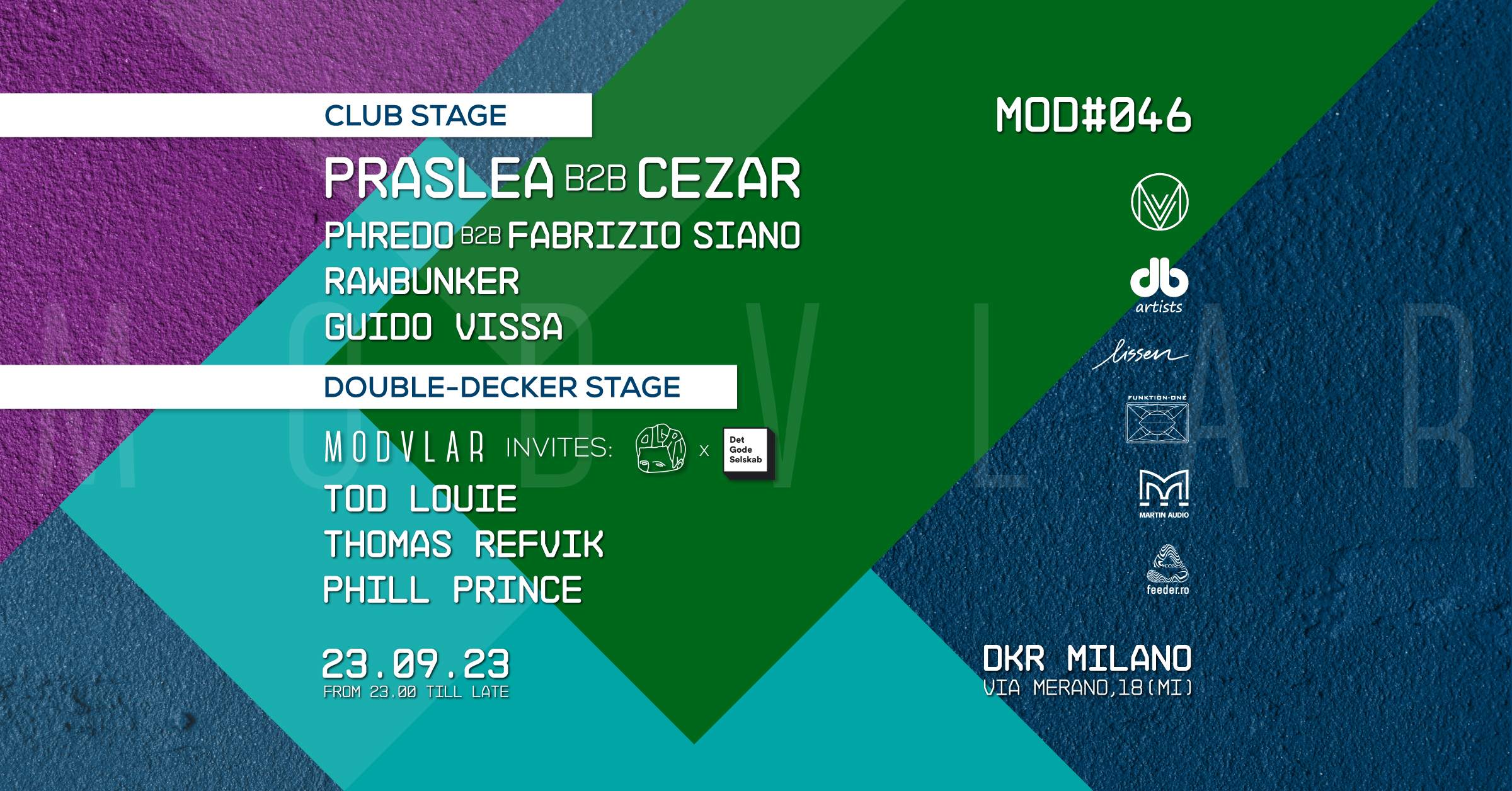 MODVLAR #046 FW edition // Praslea b2b CEZAR Lazar at DKR Milano, Milan