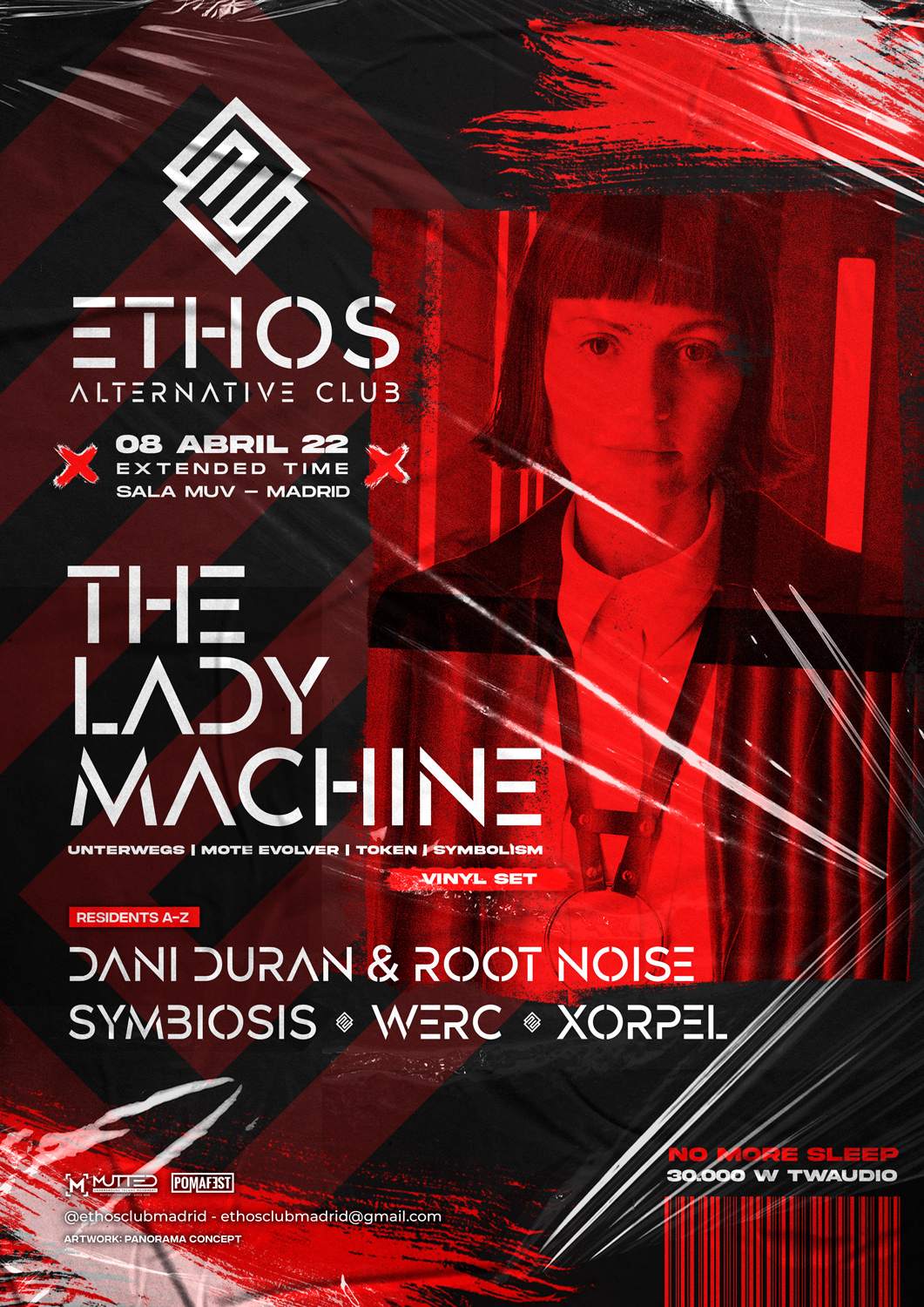 ETHOS Alternative Club with The Lady Machine at Sala Muv, Madrid