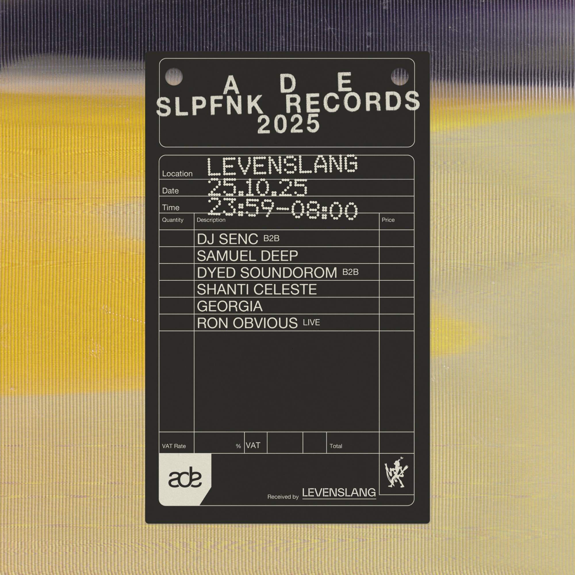 SlapFunk Levenslang - ADE at Levenslang Amsterdam, Amsterdam