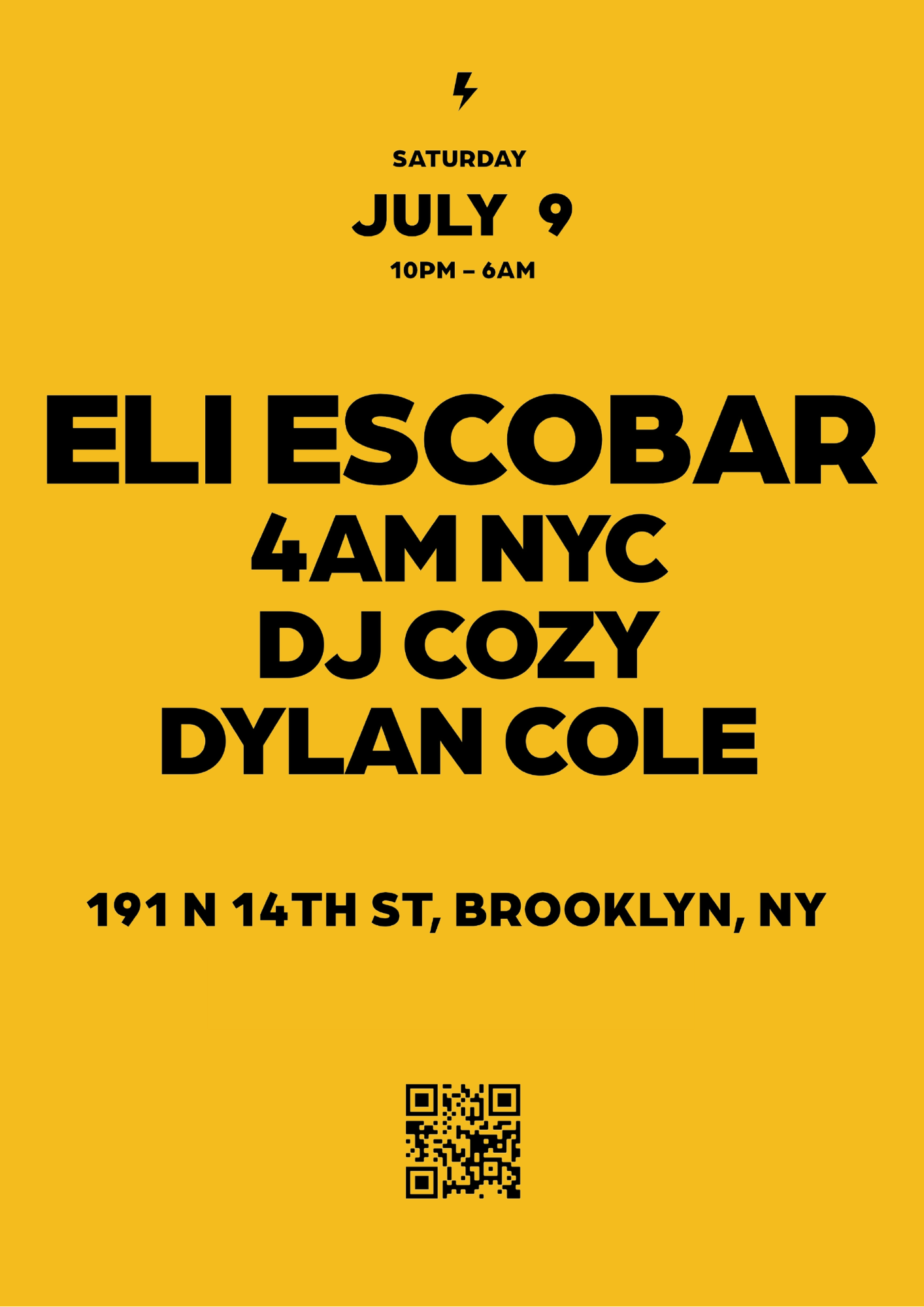 Relativity: Eli Escobar, 4AM NYC, DJ Cozy, Dylan Cole at TBA - 191 N ...