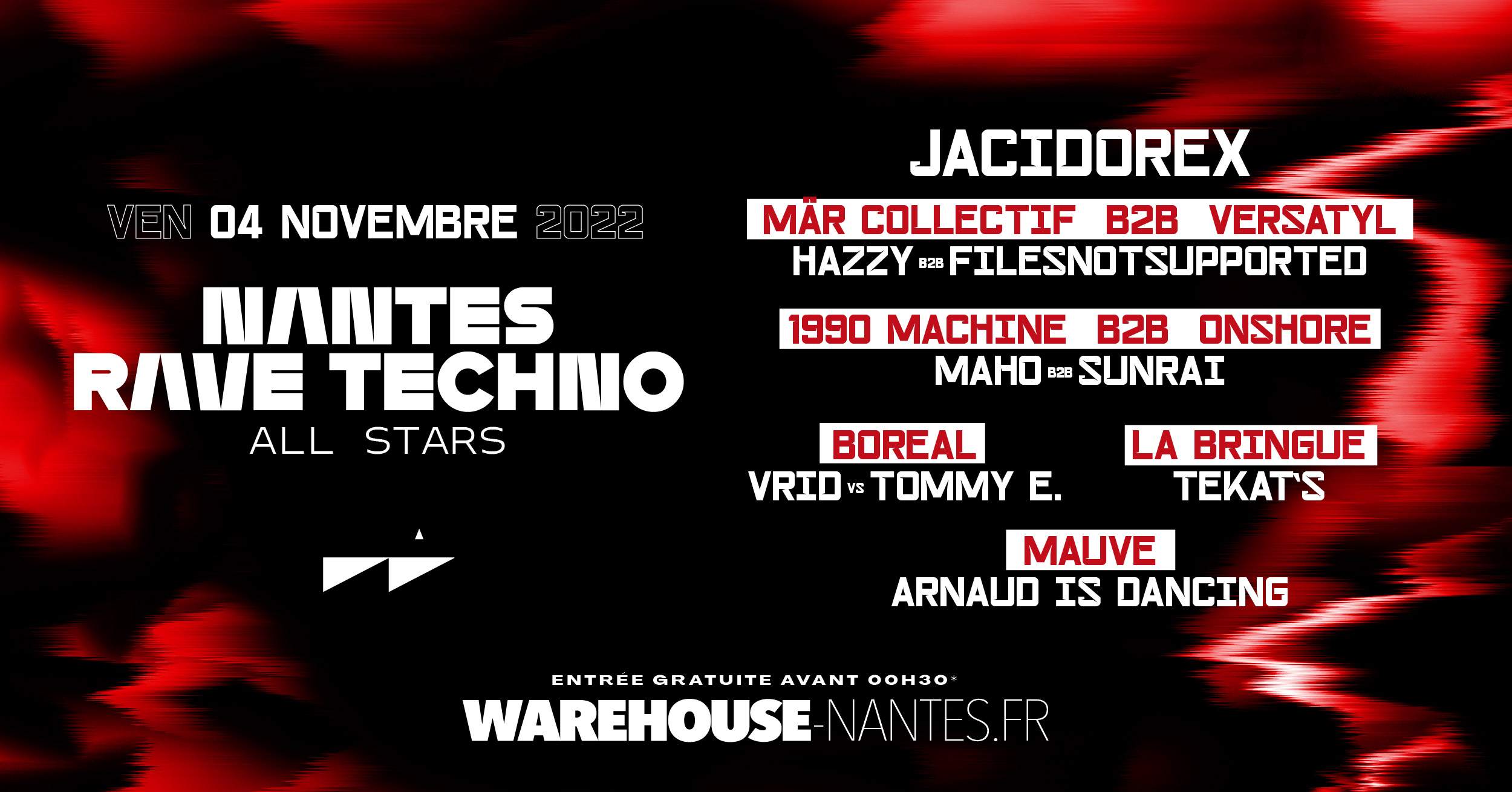 Nantes Rave Techno • Jacidorex at Warehouse, Nantes