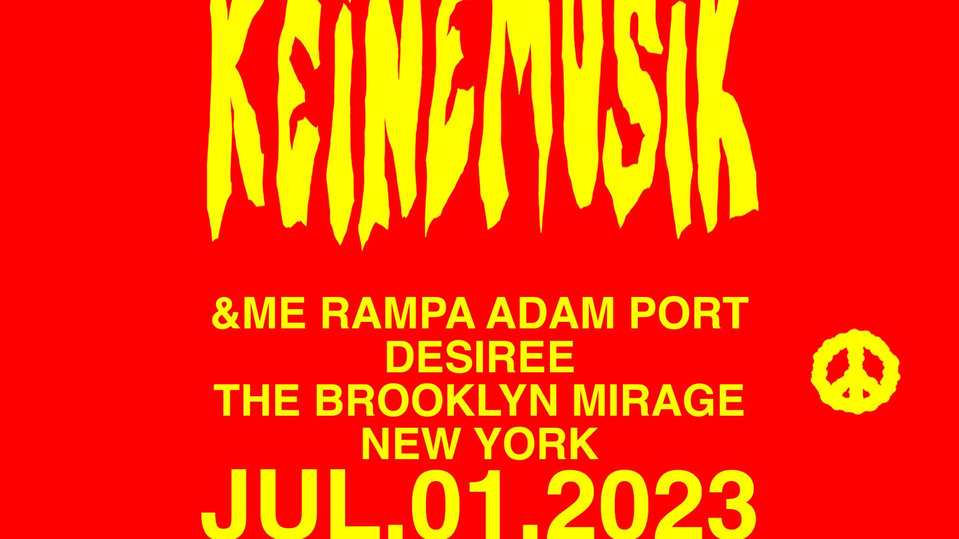 KEINEMUSIK at Brooklyn Mirage, New York City
