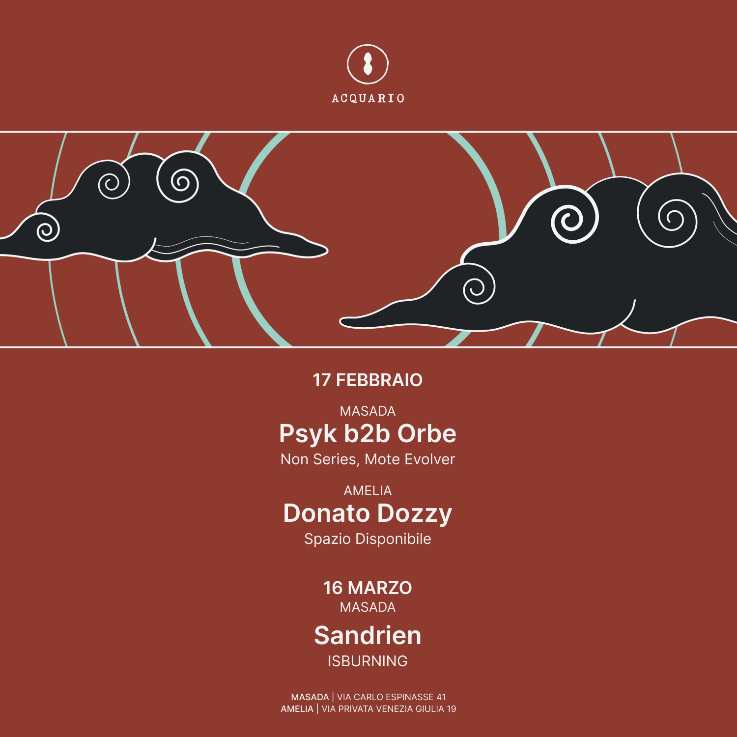 Acquario x ExtraMostra (DJ MARIA., Amulador, Nico) // Acquario (Masada ...