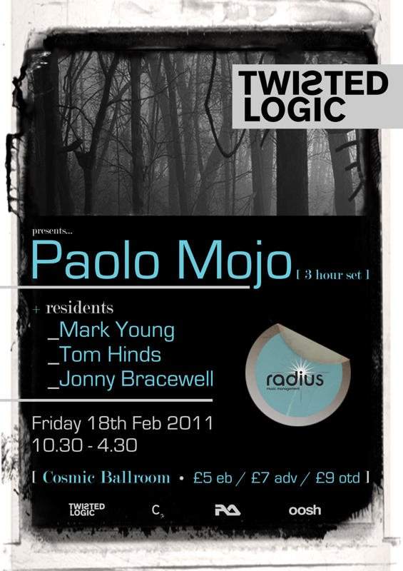 Twisted Logic presents Paolo Mojo bei Cosmic Ballroom, Newcastle