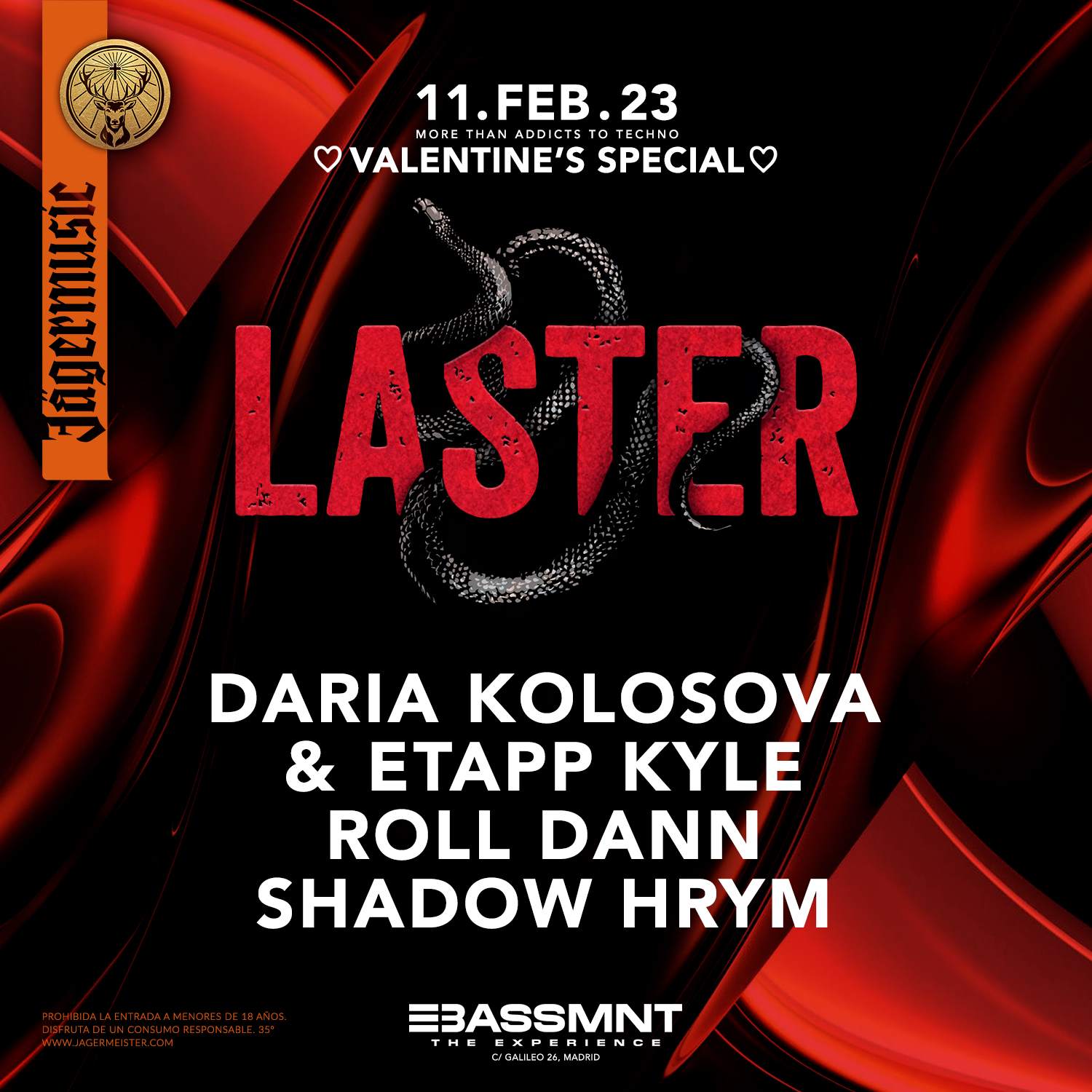 Laster Club vol. XIX - Valentine's Special at The Bassement, Madrid