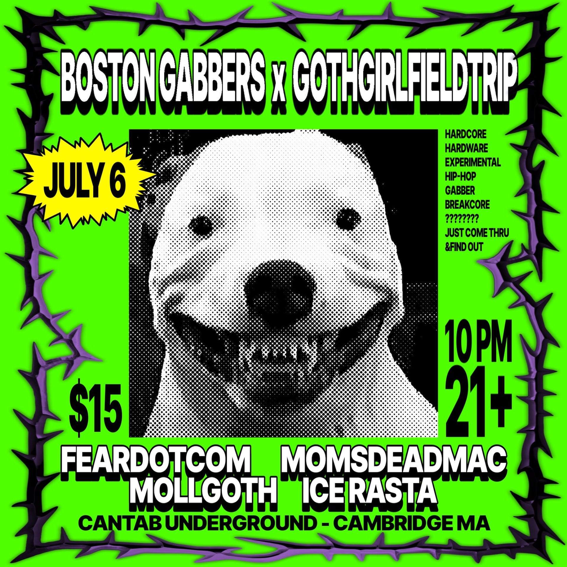 BOSTON GABBERS X GOTH GIRL FIELD TRIP at Cantab Lounge, Boston