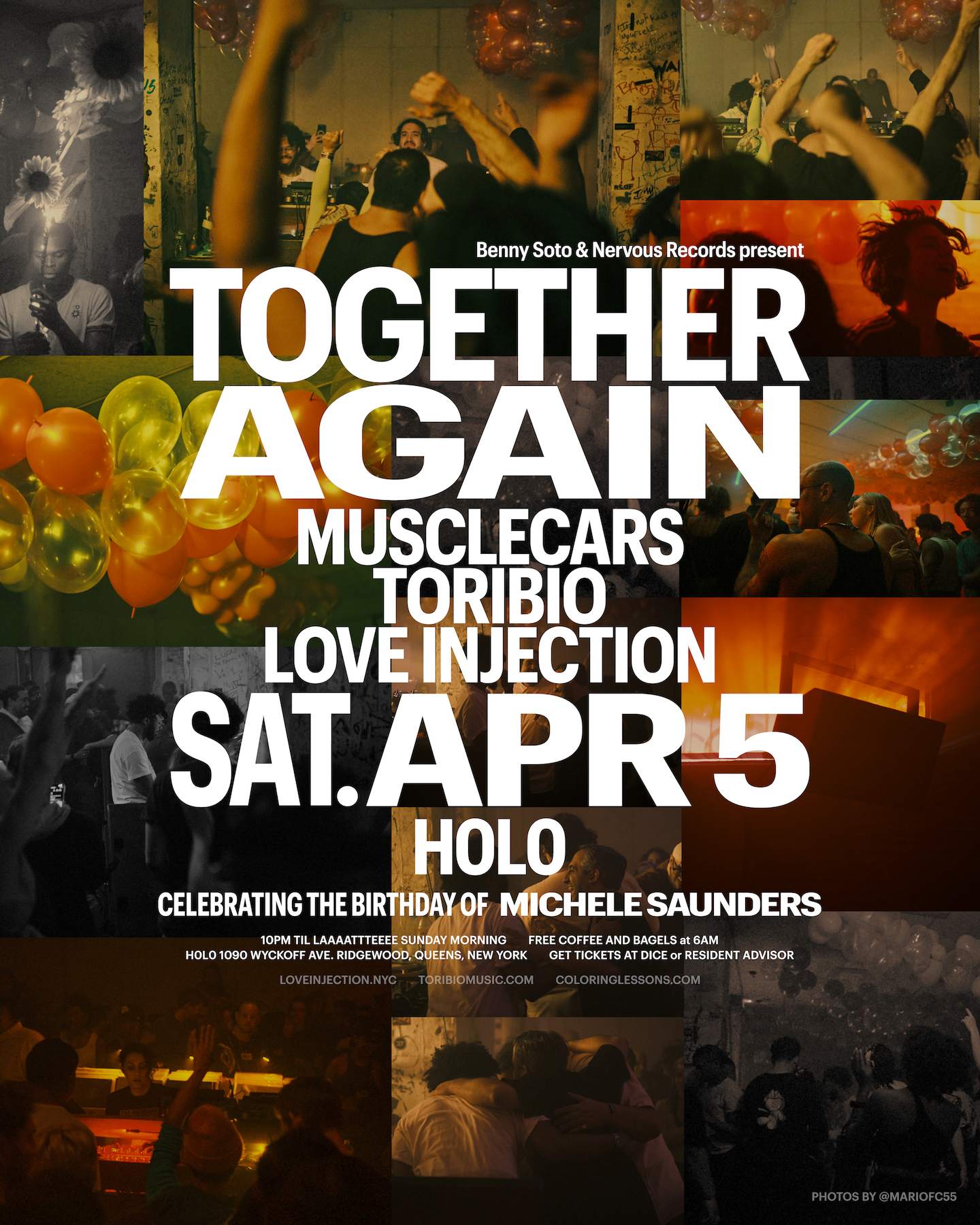 MUSCLECARS, Toribio, Love Injection: Together Again at H0L0, New York City