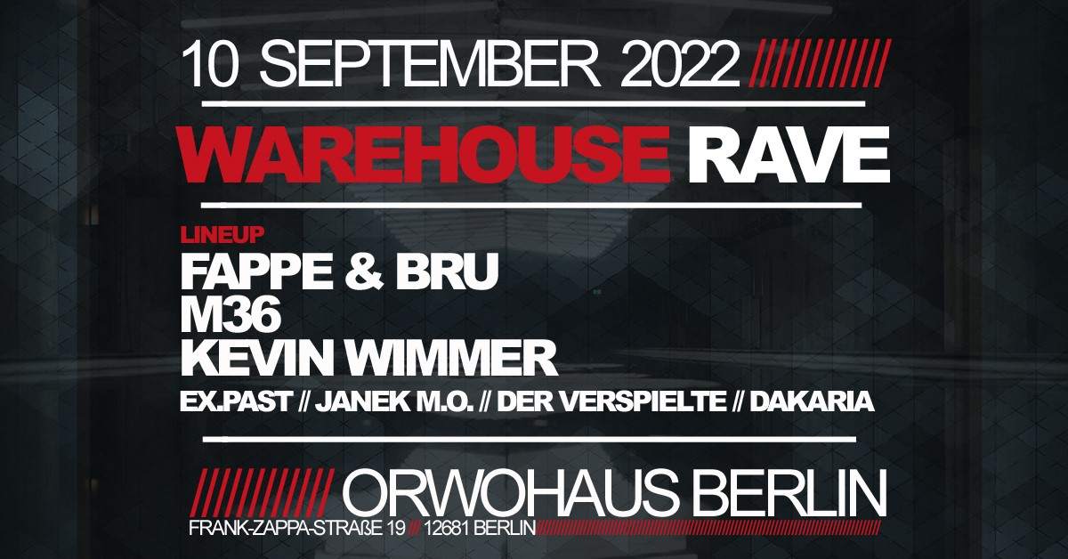 Warehouse Rave at ORWO Haus, Berlin