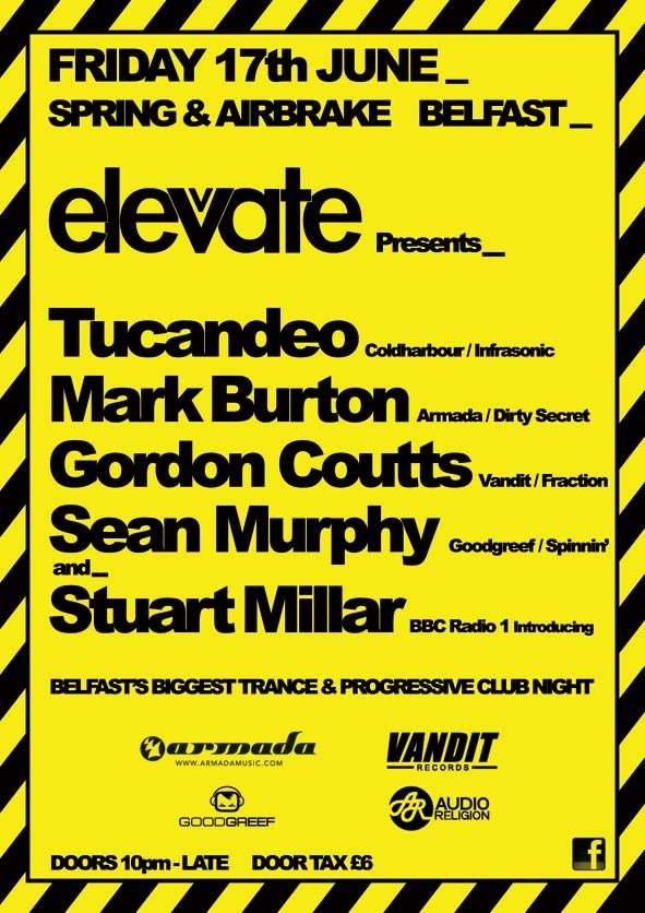 Elevate presents Tucandeo, Mark Burton, Stuart Millar en Spring ...