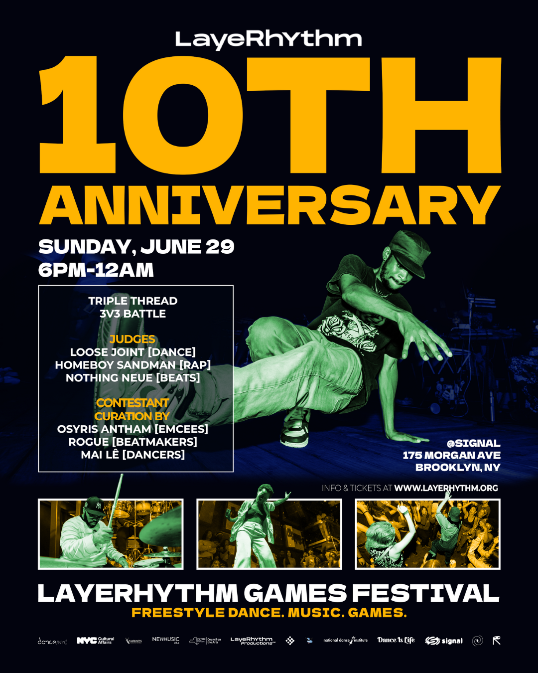 LayeRhythm presents: Triple Thread 3v3 Battle at Signal, New York City