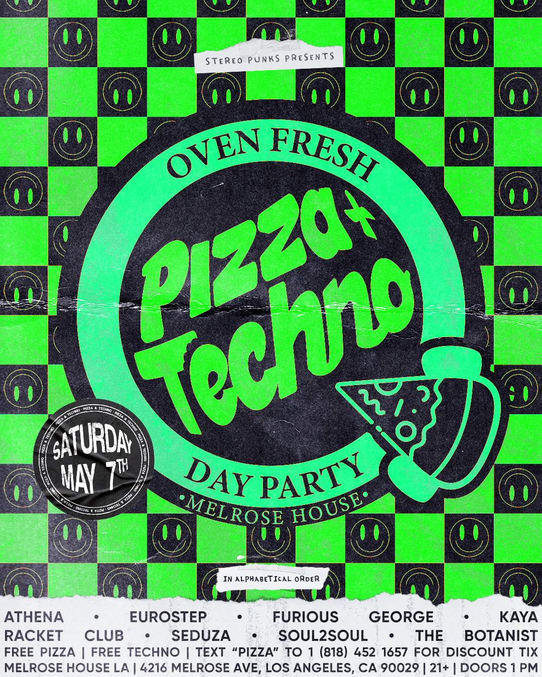 Pizza & Techno at The Melrose House, Los Angeles