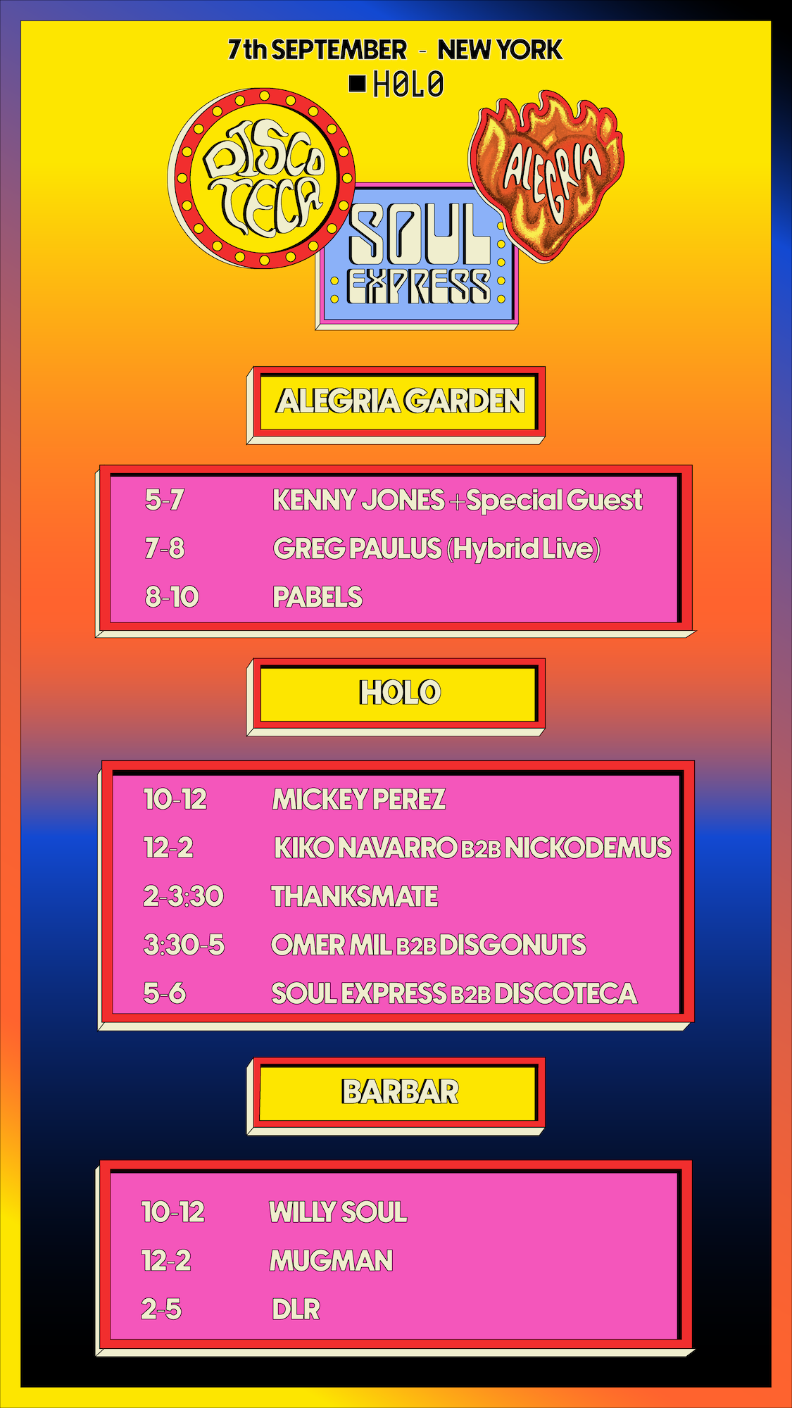 Discoteca x Soul Express: NYC Edition #2 ft. Alegria, Kiko Navarro b2b ...