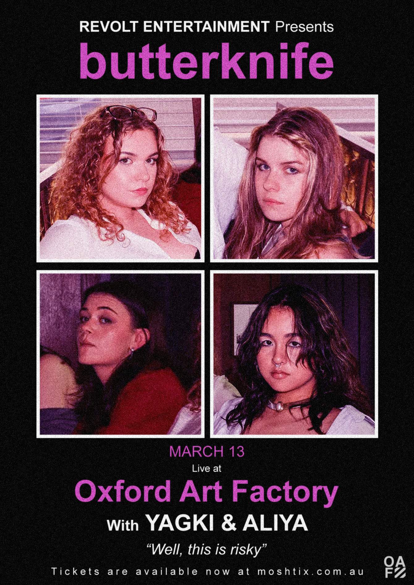 Revolt Entertainment presents: butterknife with YAGKI & ALIYA at Oxford ...