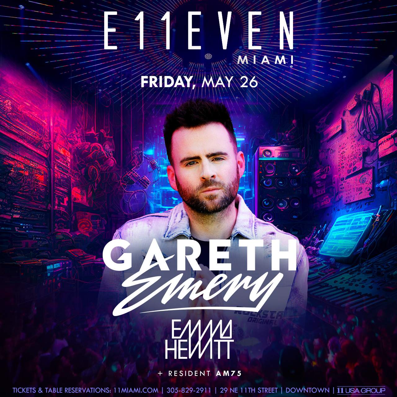 Gareth Emery at E11EVEN MIAMI & ROOFTOP, Miami