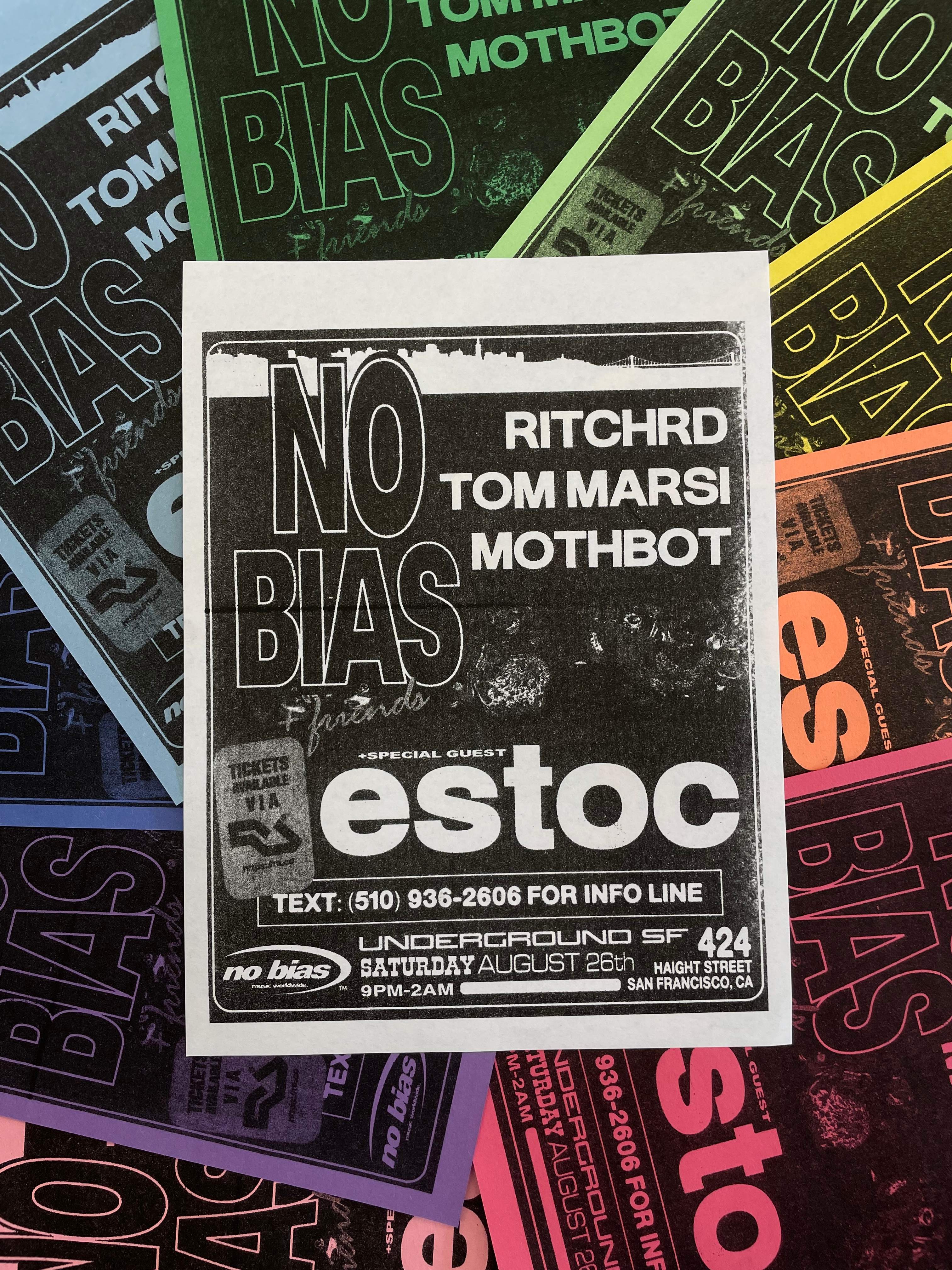 NO BIAS and friends: estoc at Underground SF, San Francisco/Oakland