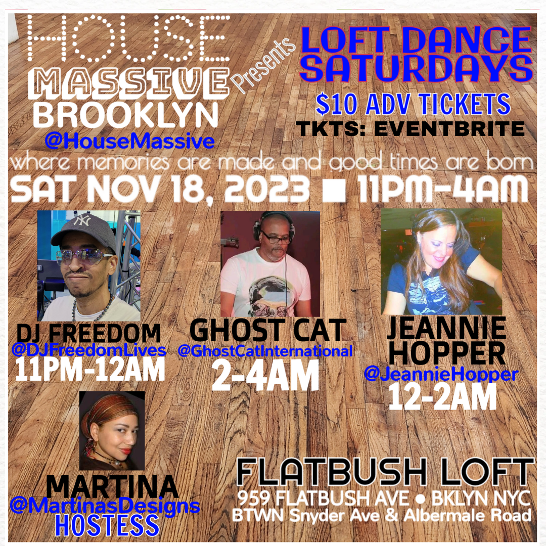 House Massive Brooklyn: Loft Dance Party at Balmir Dance Studio ...