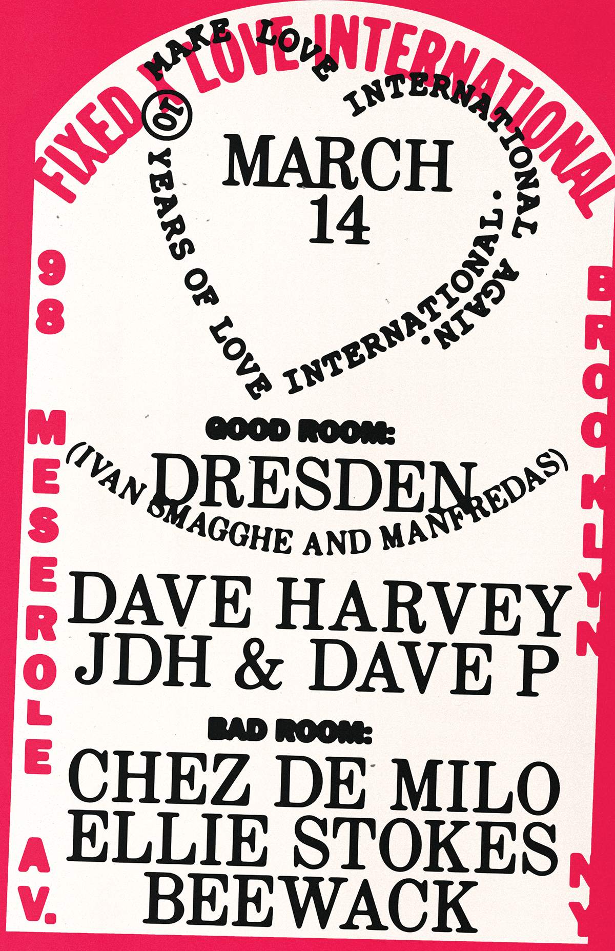 FIXED x Love International: Dresden, Dave Harvey, Chez de Milo, Ellie ...