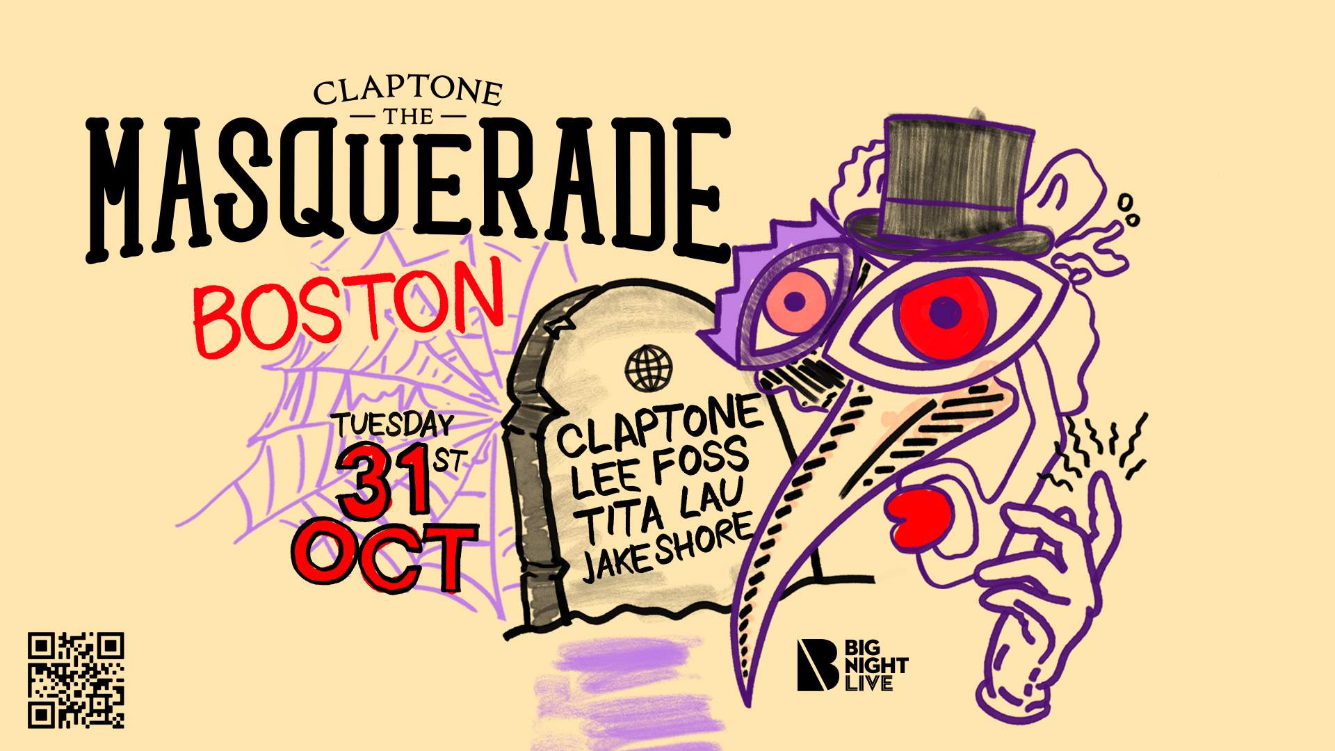 Claptone presents The Masquerade: Claptone, Lee Foss & Tita Lau at Big ...