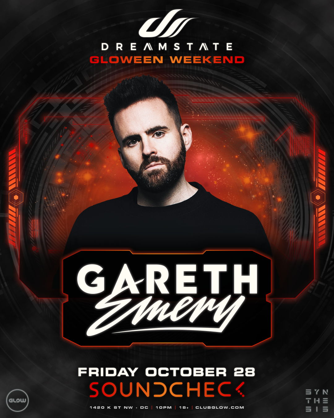 Dreamstate: Gareth Emery (GLOWeen) at Soundcheck, Washington DC