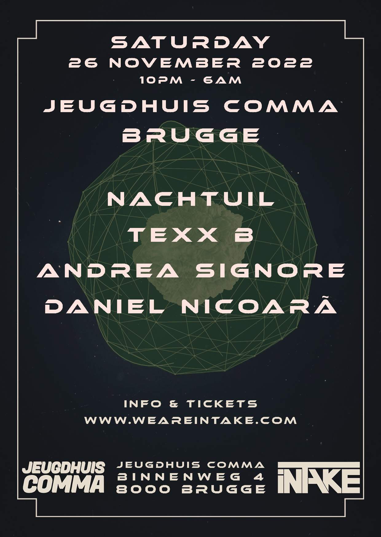 iNTAKE @Jeugdhuis Comma at TBA - Jeugdhuis Comma Brugge, Belgium