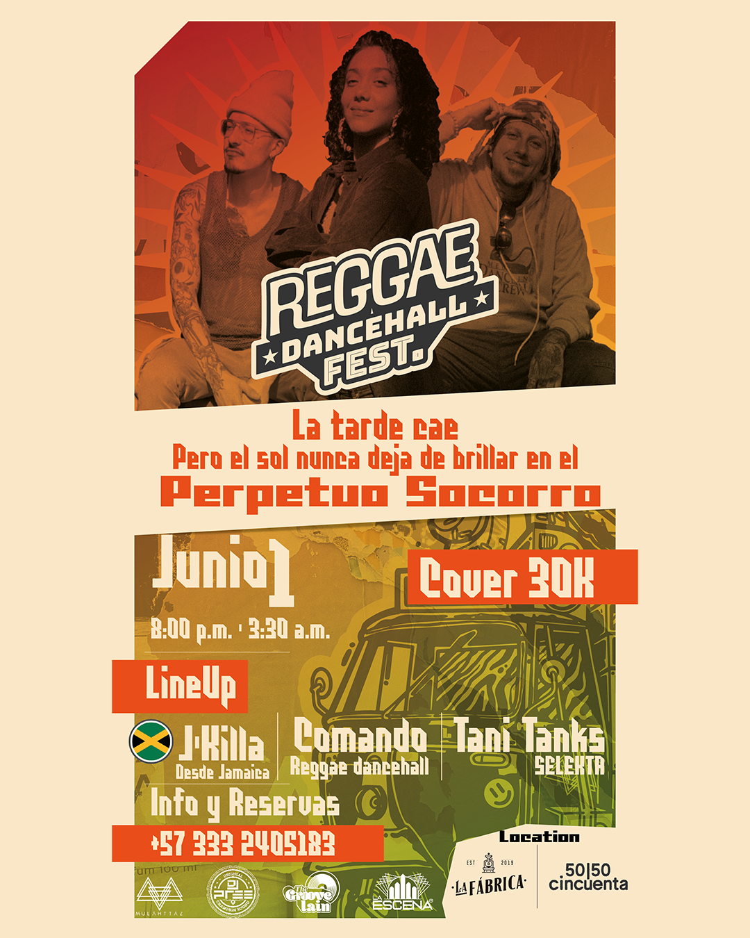 Reggae Dancehall Fest at 50 | 50, Medellin