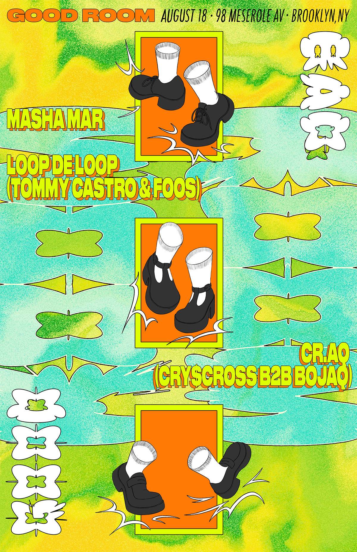 Masha Mar, Loop De Loop, cr.aq en Good Room, New York City