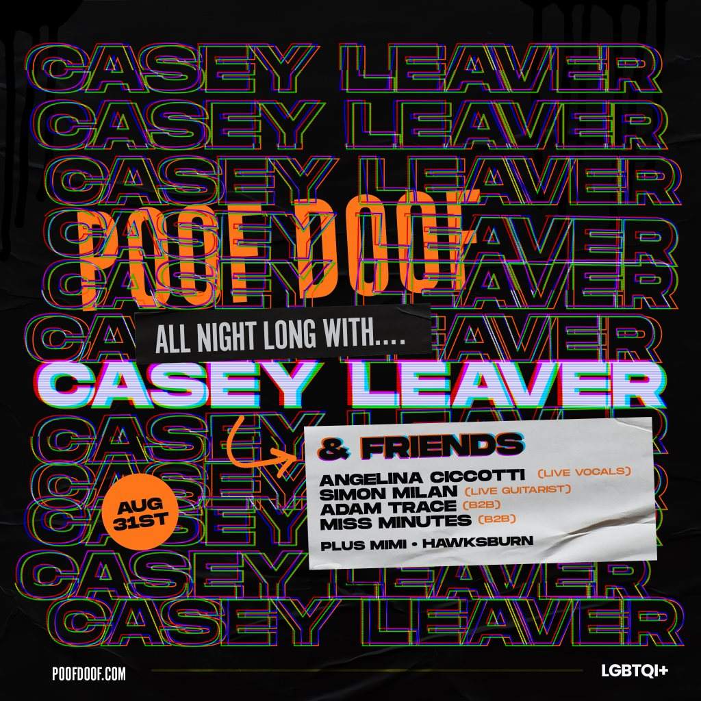 Poof Doof: All Night Long with Casey Leaver bei Chasers Nightclub ...