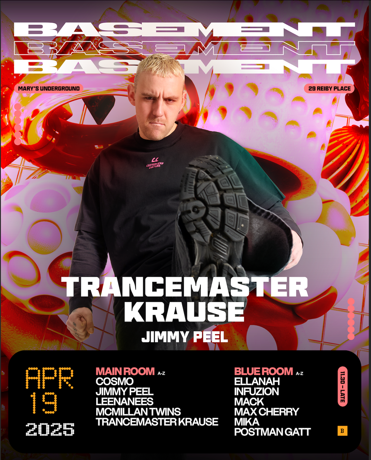 BASEMENT SYD - Trancemaster Krause & Jimmy Peel at Mary's Underground ...