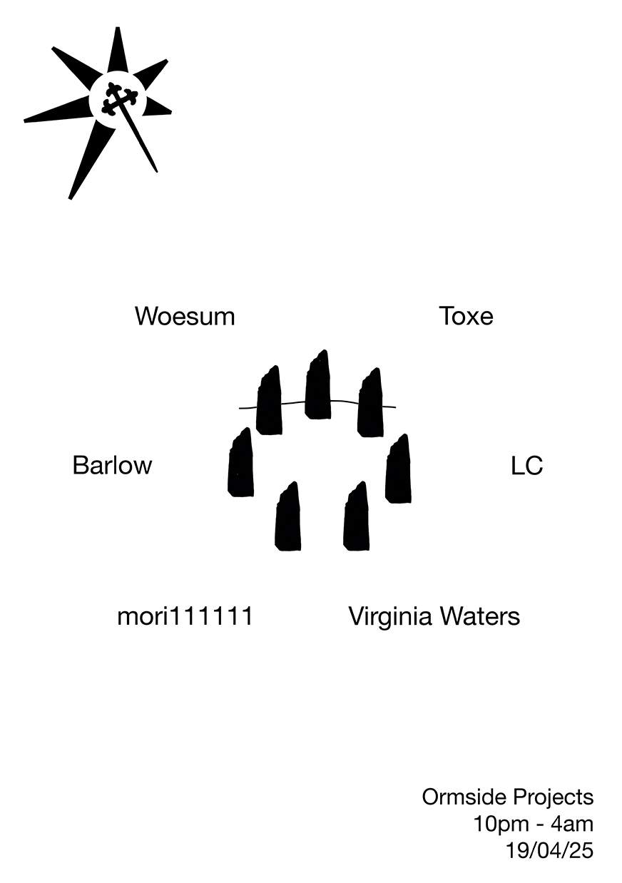 Atomiser presents: Woesum, TOXE, LC more at Ormside Projects, London
