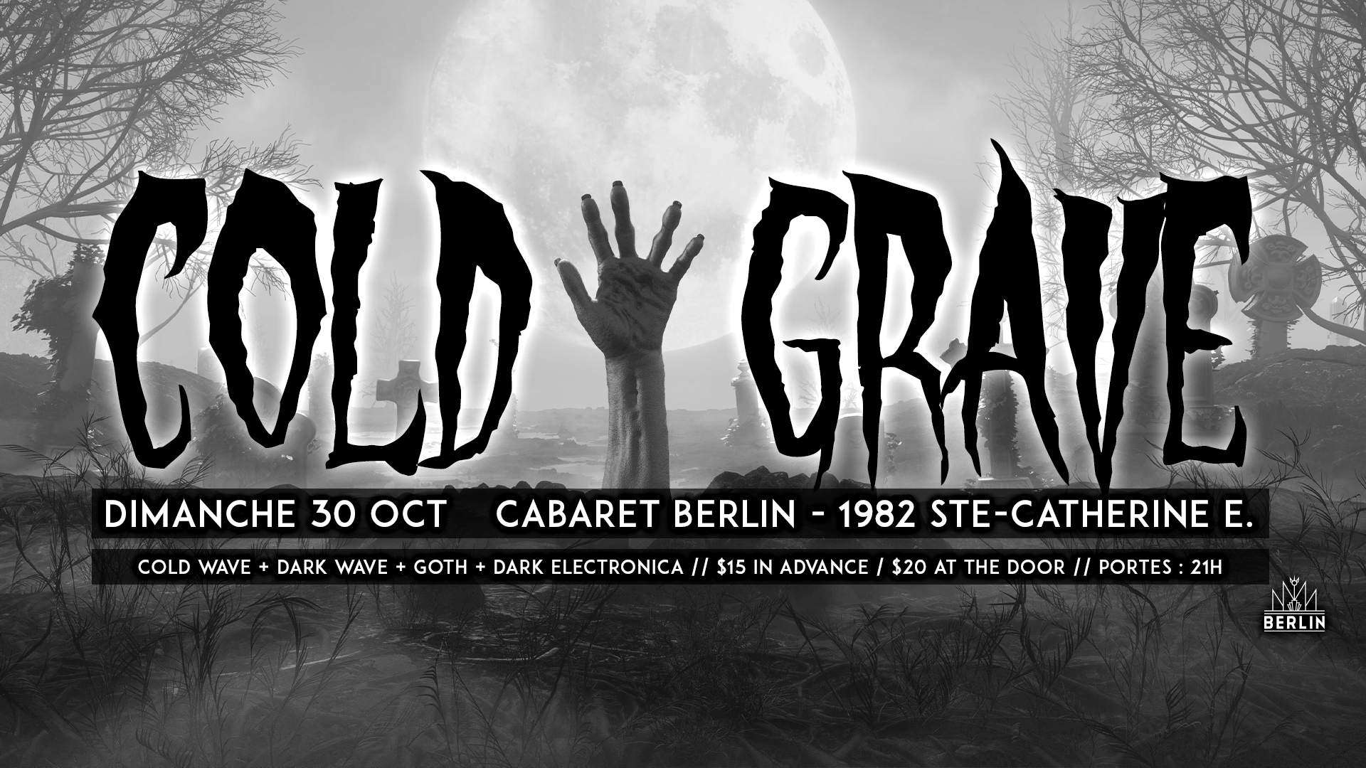 COLD GRAVE Halloween at Cabaret Berlin, Montreal