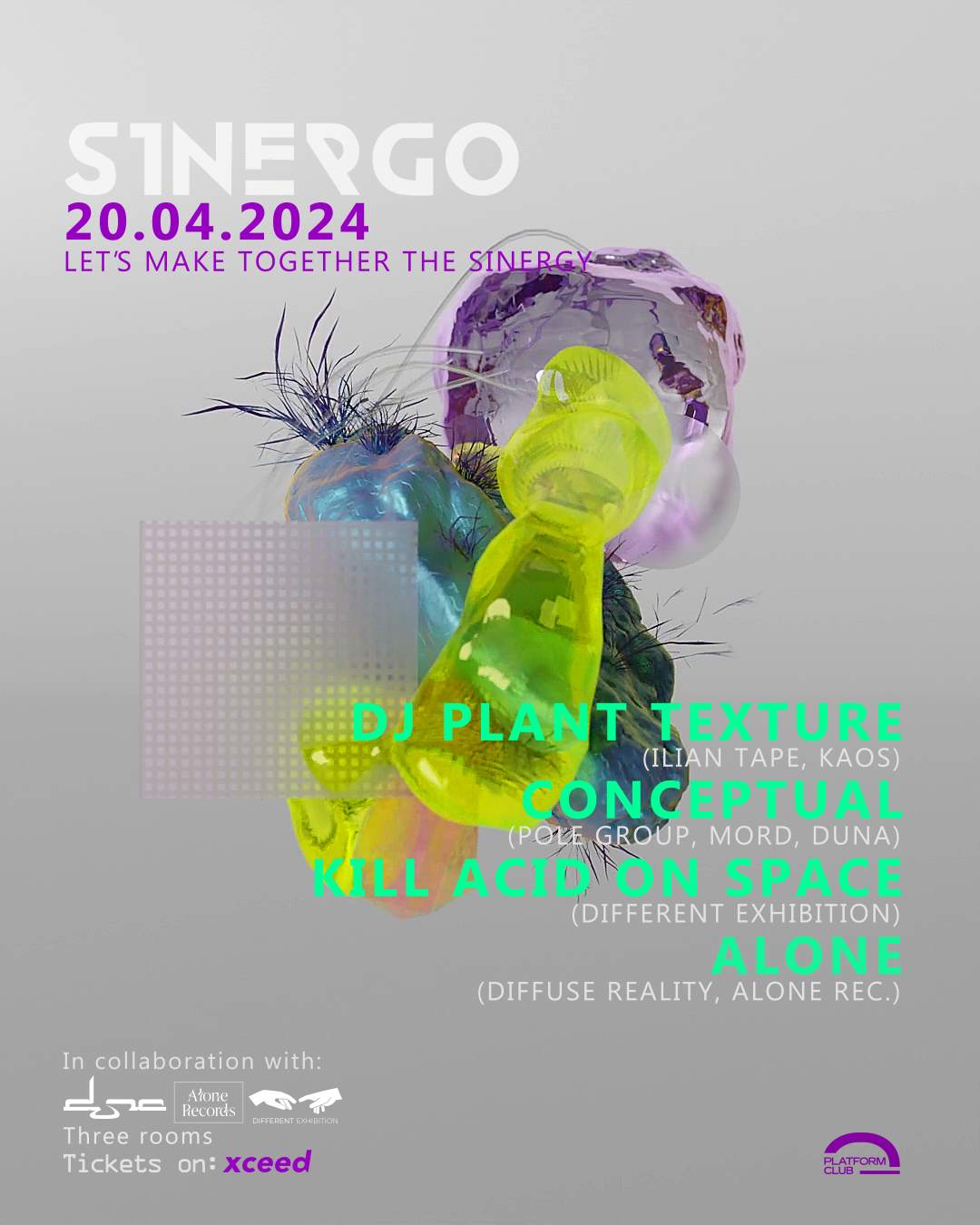Sinergo x Duna x Different Exhibition x Alone Rec at TBA - PLATFORM ...