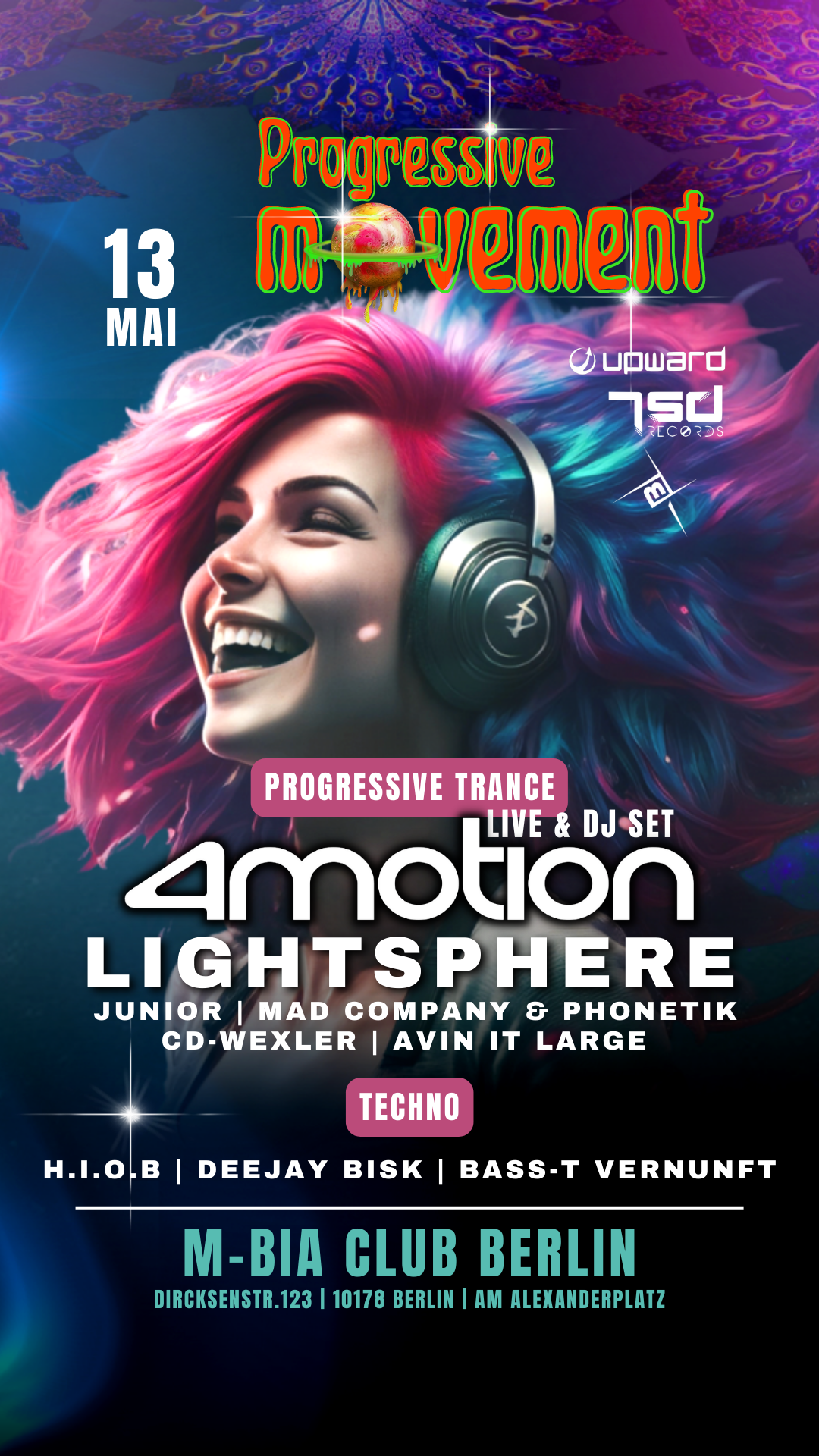 Progressive Movement w/ 4Motion & Lightsphere en M-BIA, Berlin