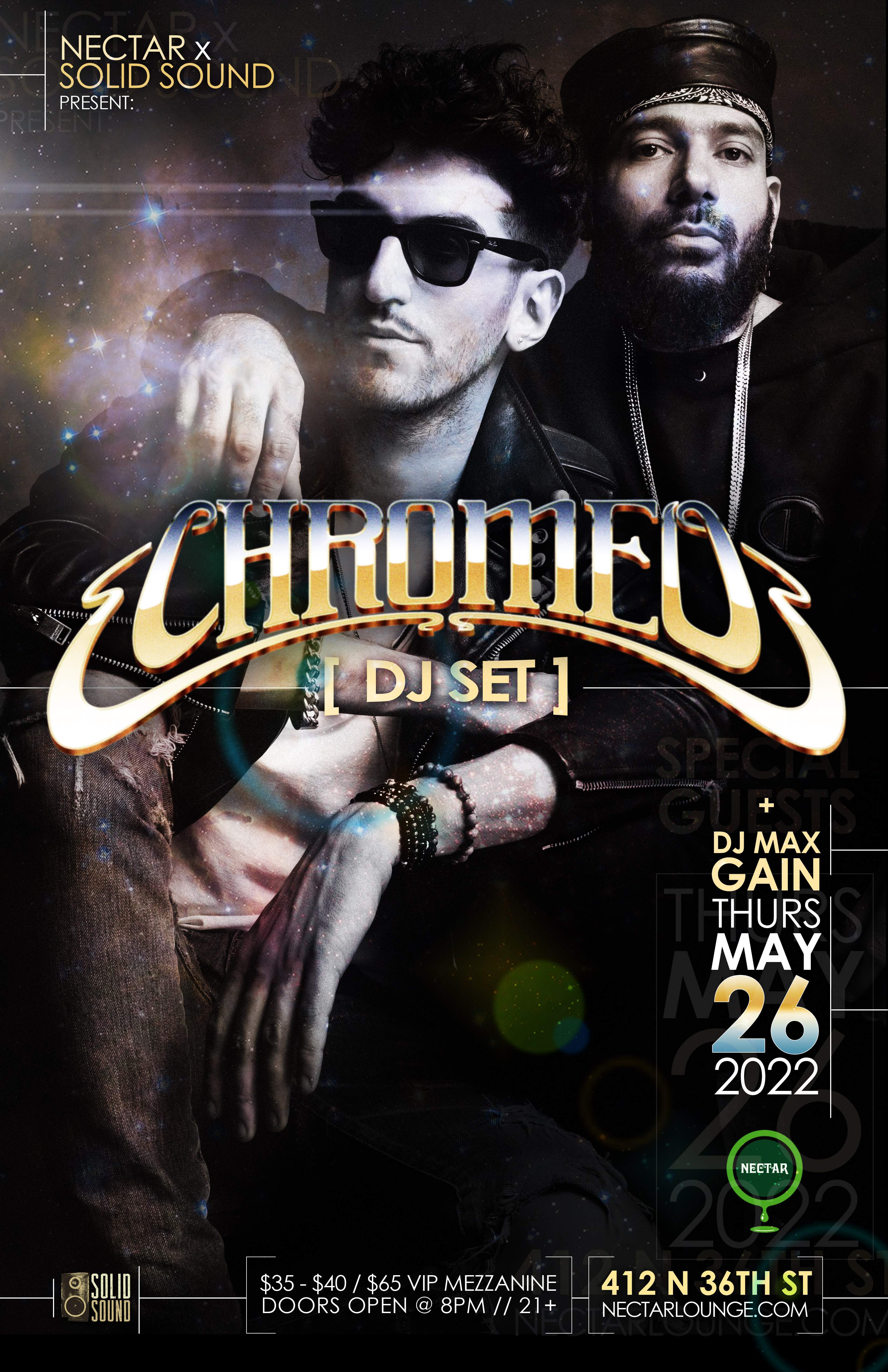 Chromeo (DJ Set) at Nectar Lounge, Seattle
